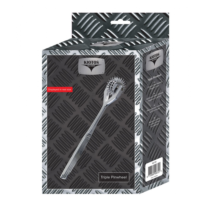 Triple Pinwheel med 3 hjul med masser af pigge der stimuler huden.