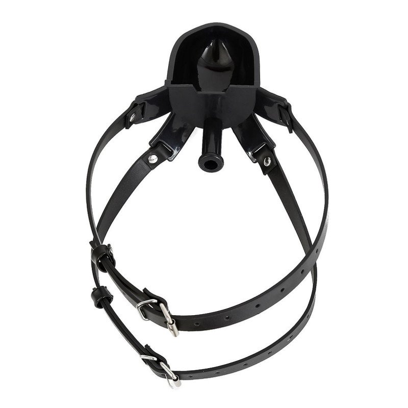 Bdsm Funnel Mouth Gag Trakt Gag Til Spændende Væskelege