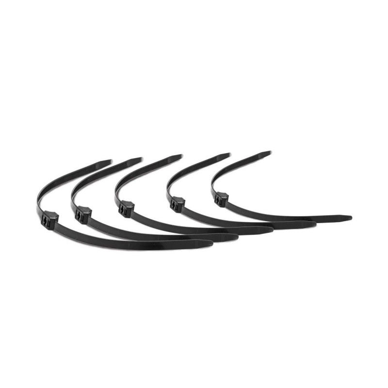 Misbehaved Black Zip Tie Police Cuffs - Flexible Handcuff Strips