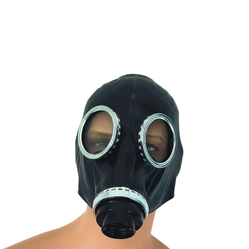 Full Rubber Gas Mask: Komplet Gummioplevelse og Vejrtrækningskontrol