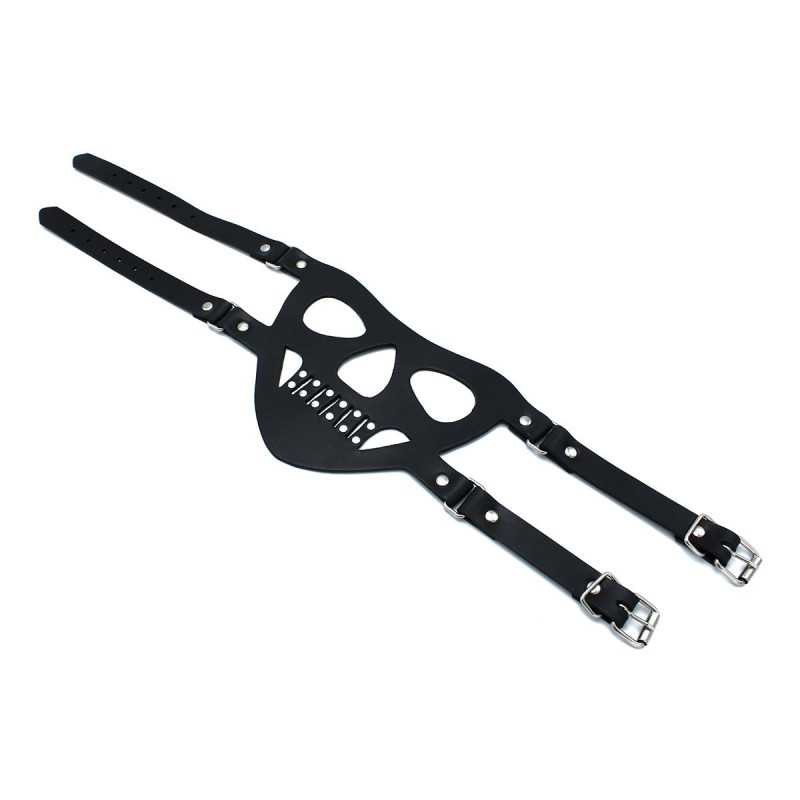 Black Leather Face Muzzle the Bane